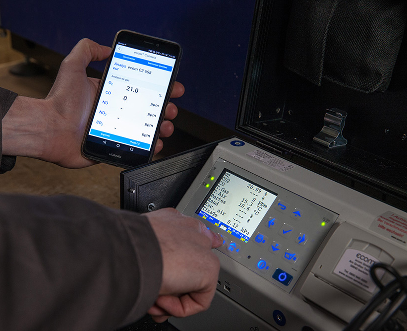 Analyseur de combustion ECOM | Analyseurs de combustion pour un monde qui se contrôle